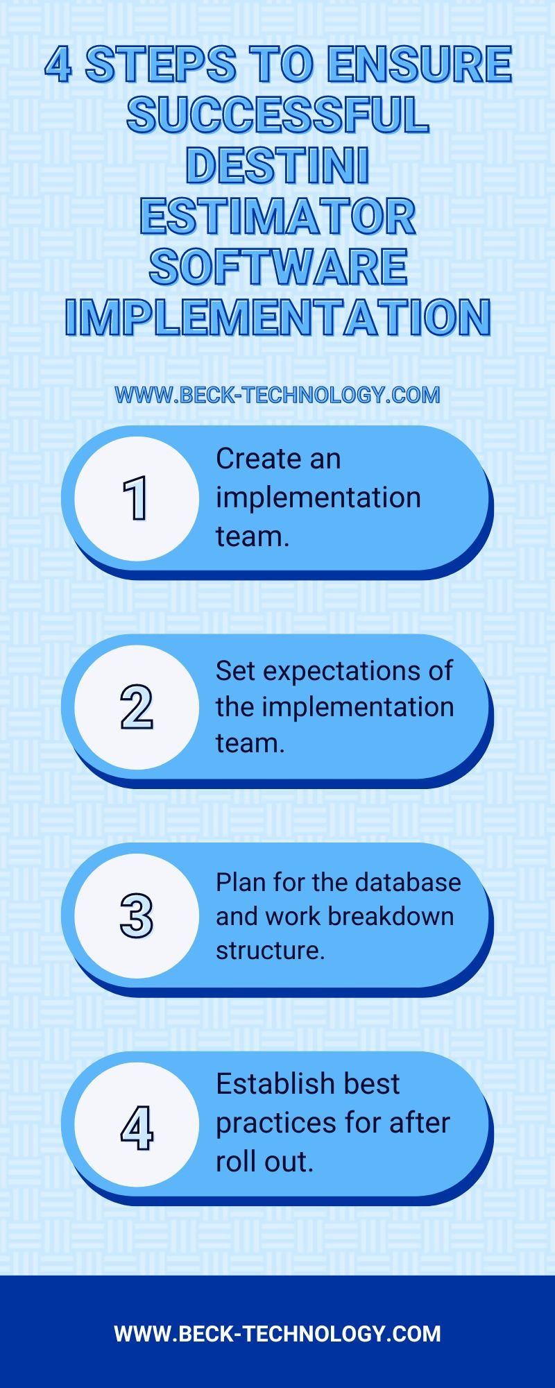4 Steps to Ensure Successful DESTINI Estimator Software Implementation